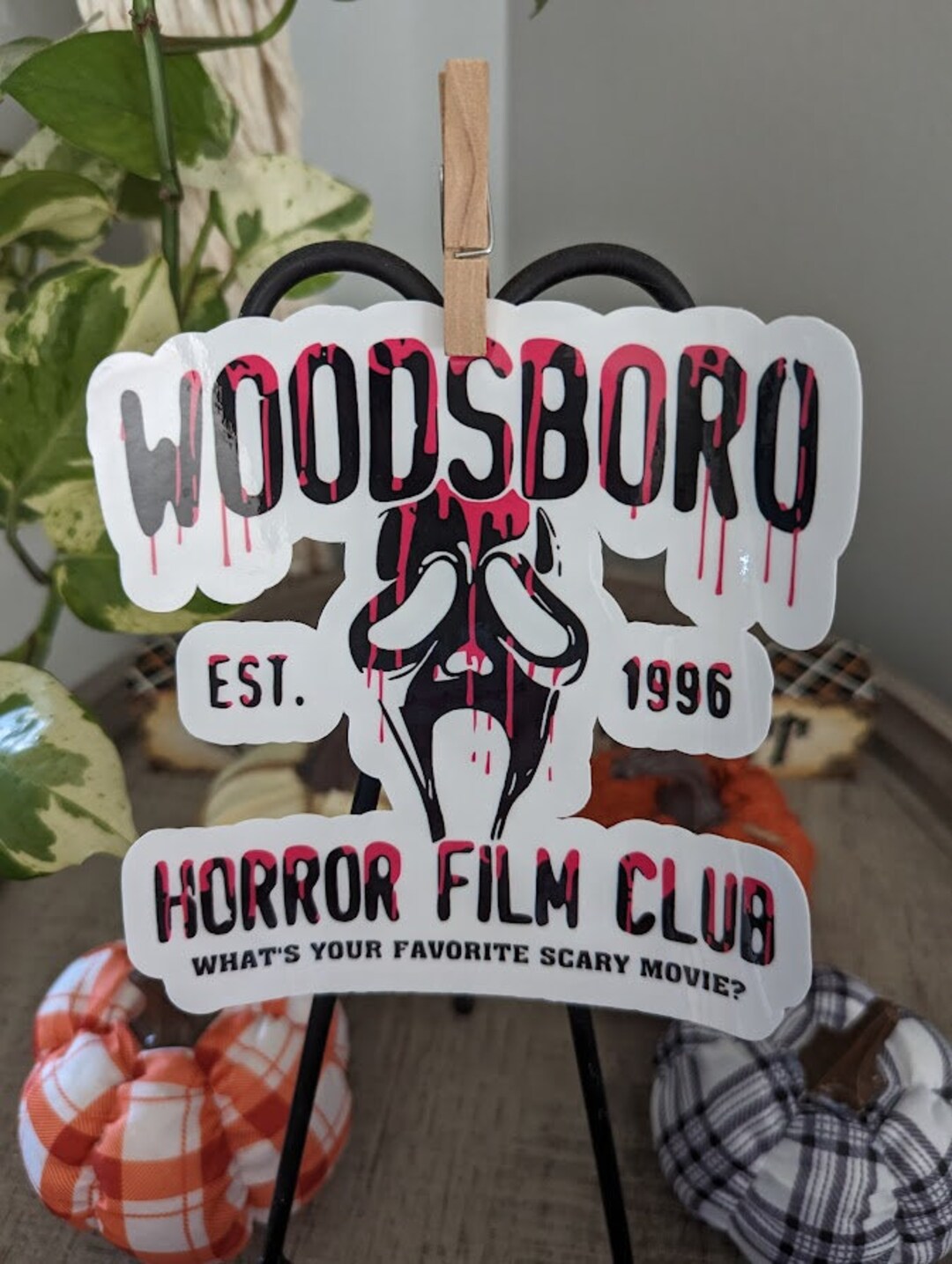 Halloween Sticker/decal Woodsboro Horror Film Club Sticker/ Decal for ...