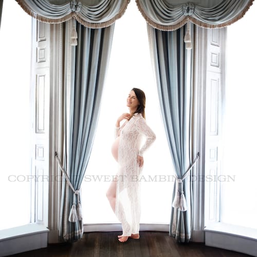 Maternity Digital Backdrop Bright White Window With Classic - Etsy
