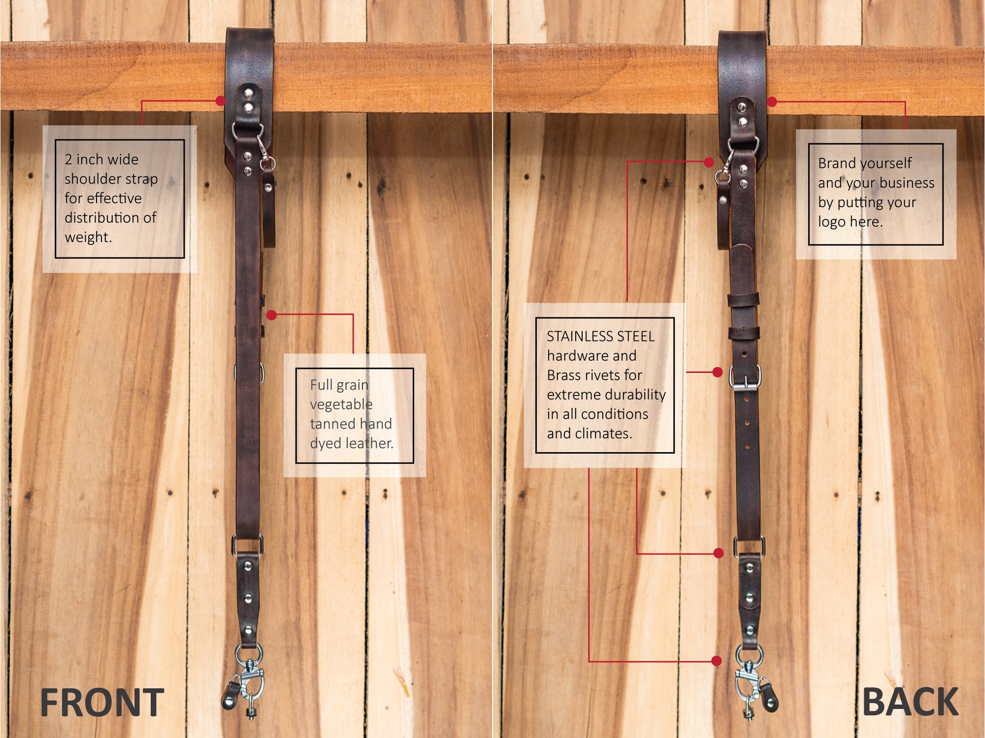 Ardkarig Leather Sling Camera Strap in Full Grain Water | Etsy
