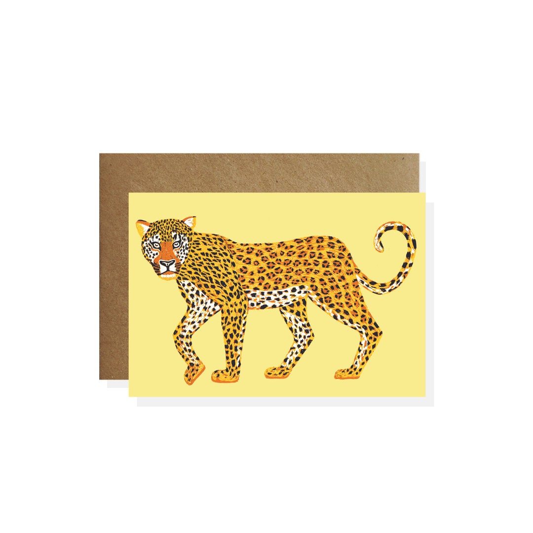 Leopard Greeting Card Perfect for Your Leopard Loving Friends and ...