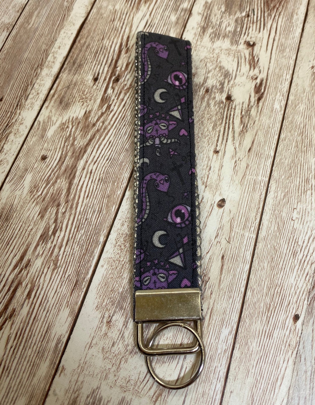 Witchy Key Fob Occult Baphomet Cute Keychain Key Ring - Etsy