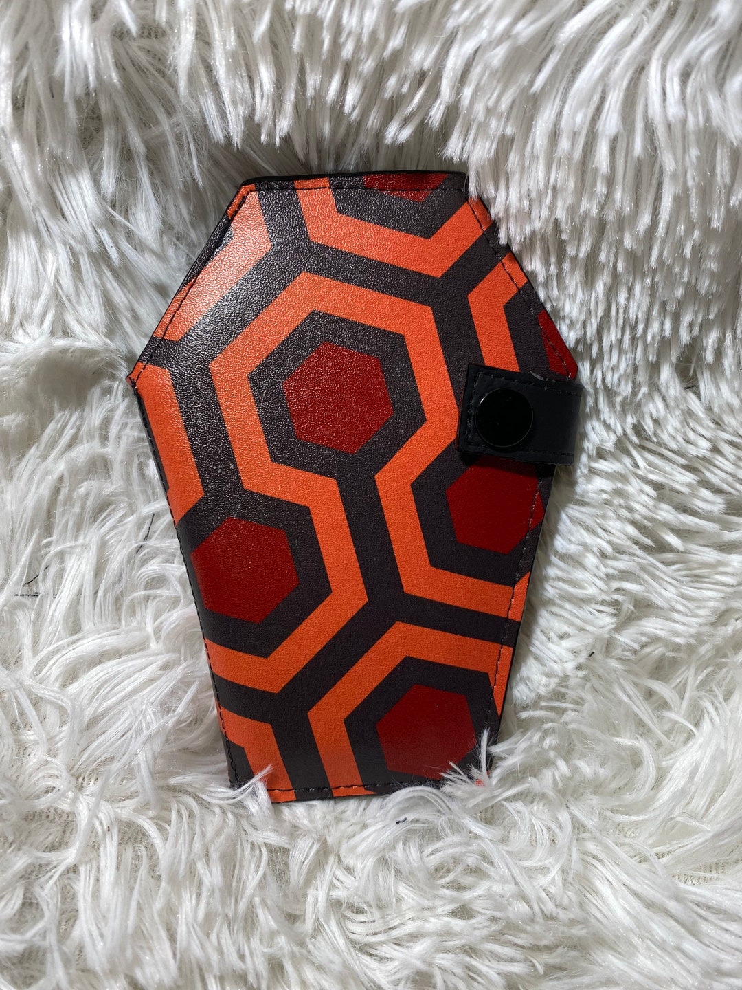 Mini Bifold Geometric Coffin Shaped Wallet, Unique Gift, Halloween ...