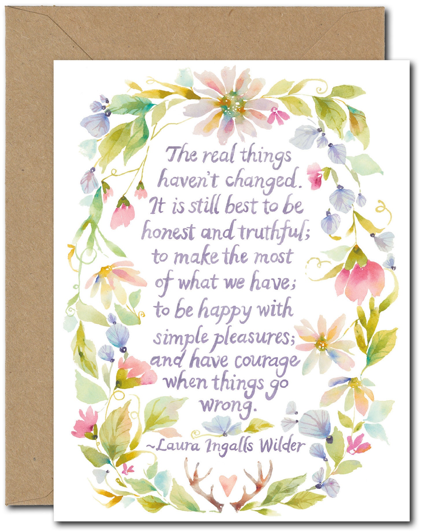 Laura Ingalls Wilder (I) (evry-8) GREETING CARD, June Watercolor, June ...