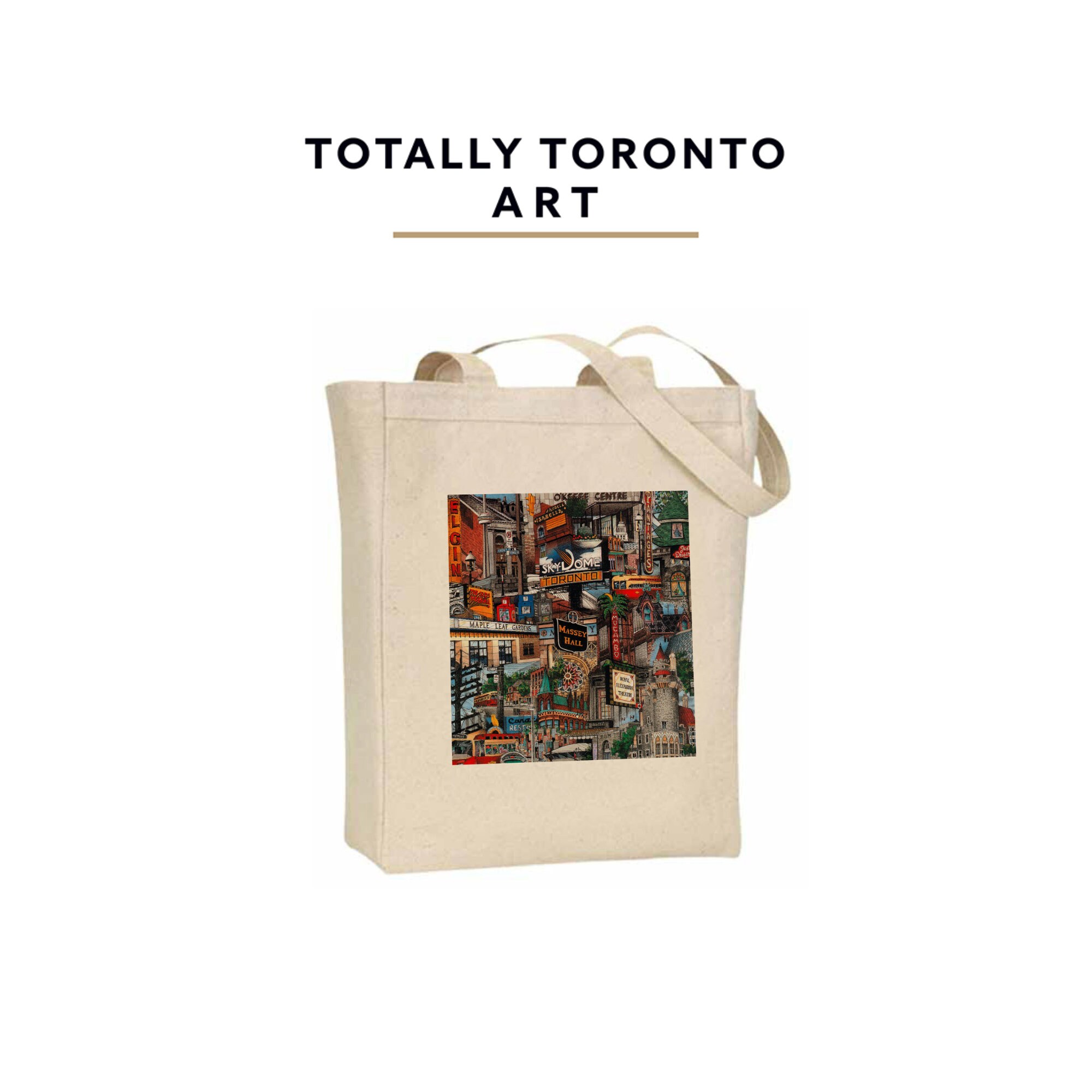 My Toronto Tote Bag, Toronto Art Print Tote Bag, Toronto Art Collage ...