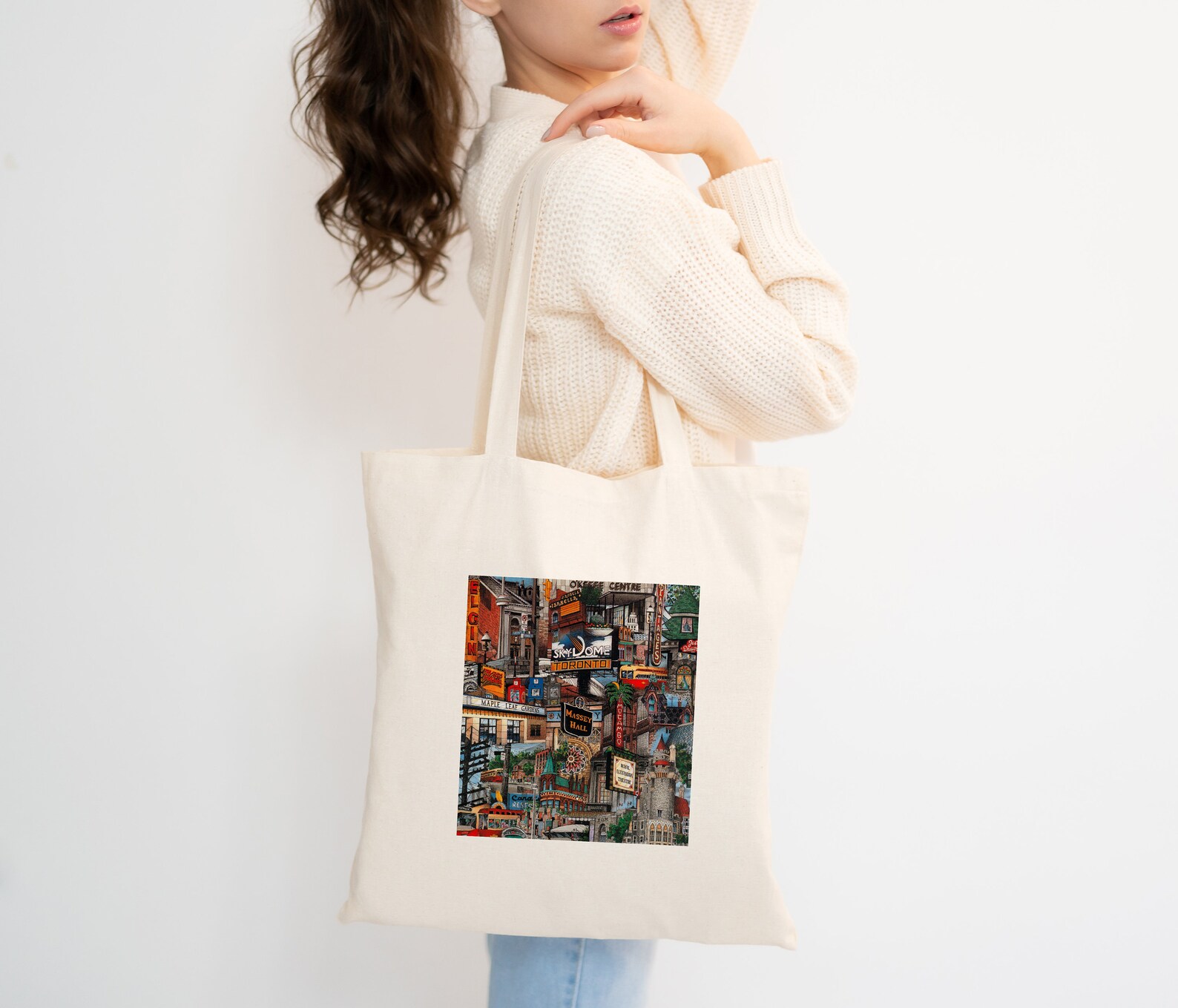 My Toronto Tote Bag, Toronto Art Print Tote Bag, Toronto Art Collage ...