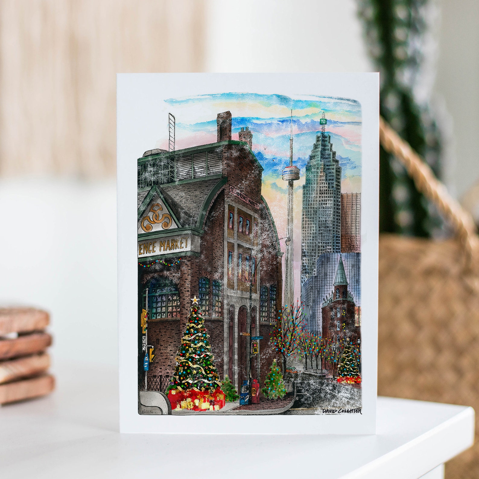 Christmas at the St. Lawrence Market Card, Toronto Christmas Card ...