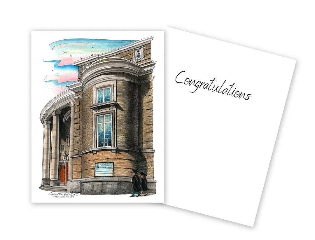 University of Toronto Graduation Notecard | Convocation Hall Uoft ...