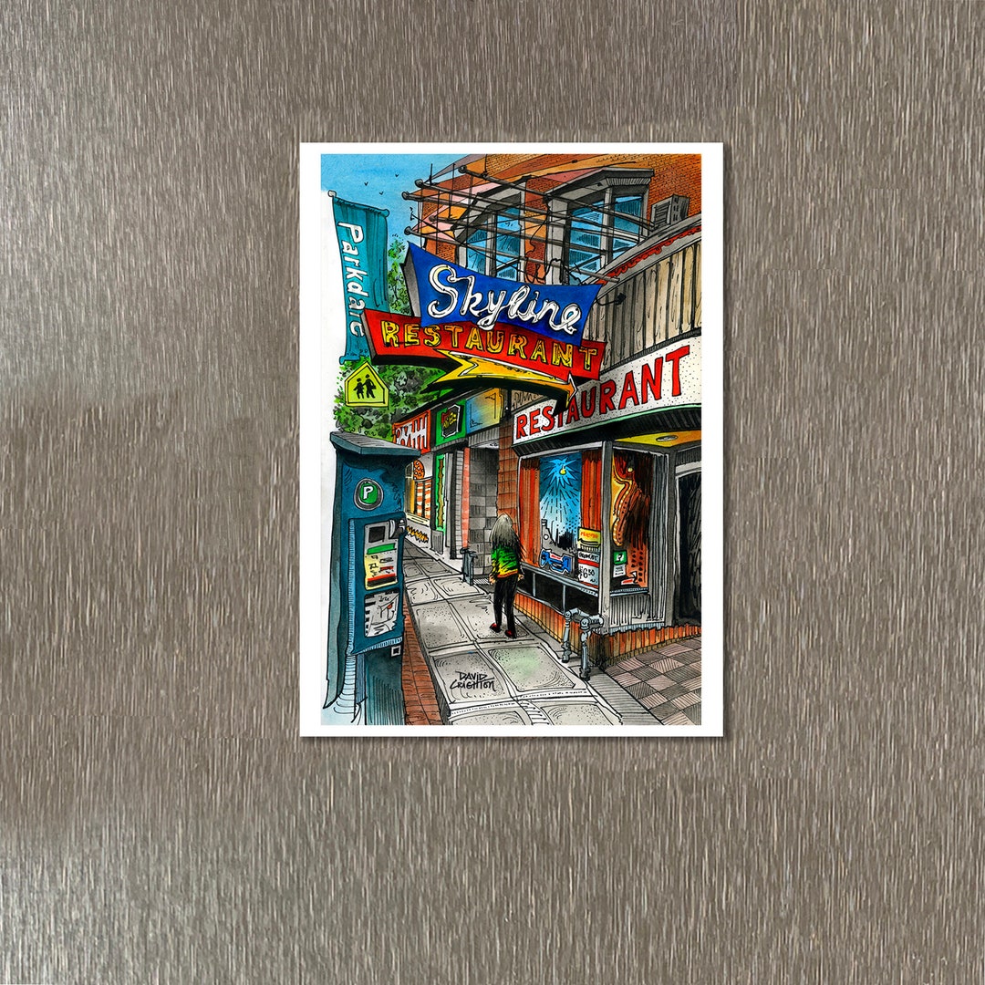 Skyline Restaurant Toronto Fridge Magnets Landmark Magnet Toronto - Etsy