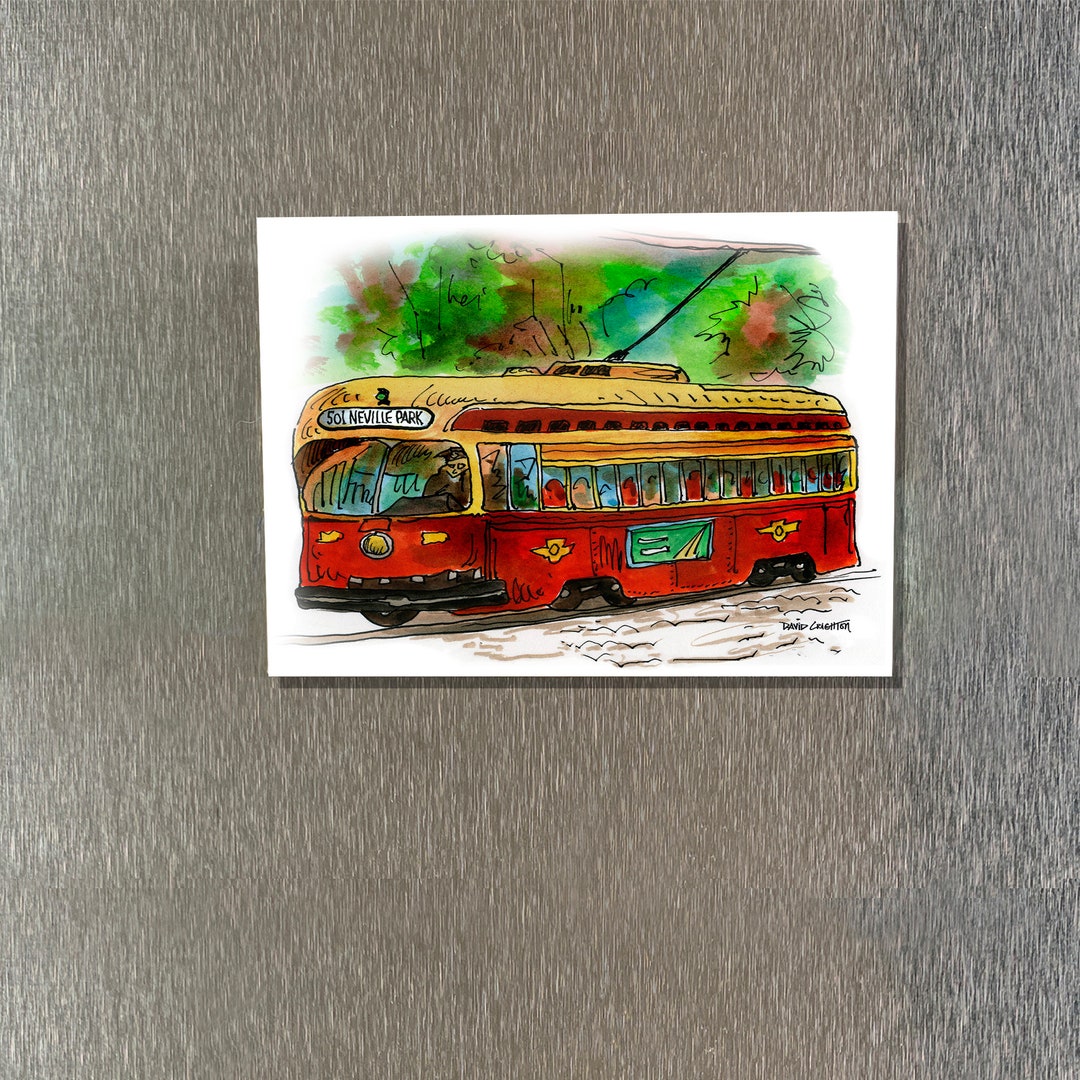 TTC Streetcar Magnet | Toronto Fridge Magnet | TTC Magnet | Toronto ...