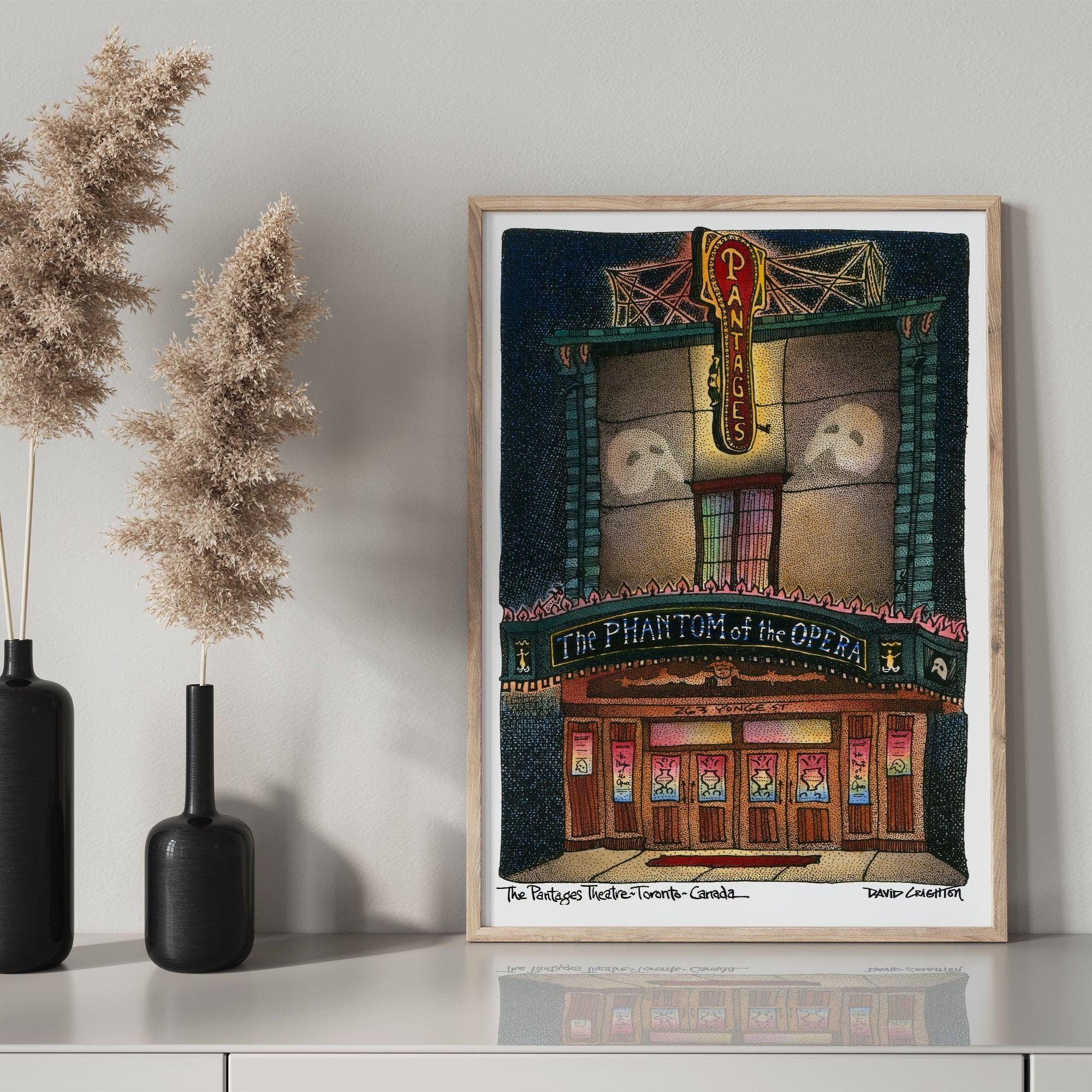 Phantom of the Opera Theatre Poster | Musical Theatre Art Prints ...