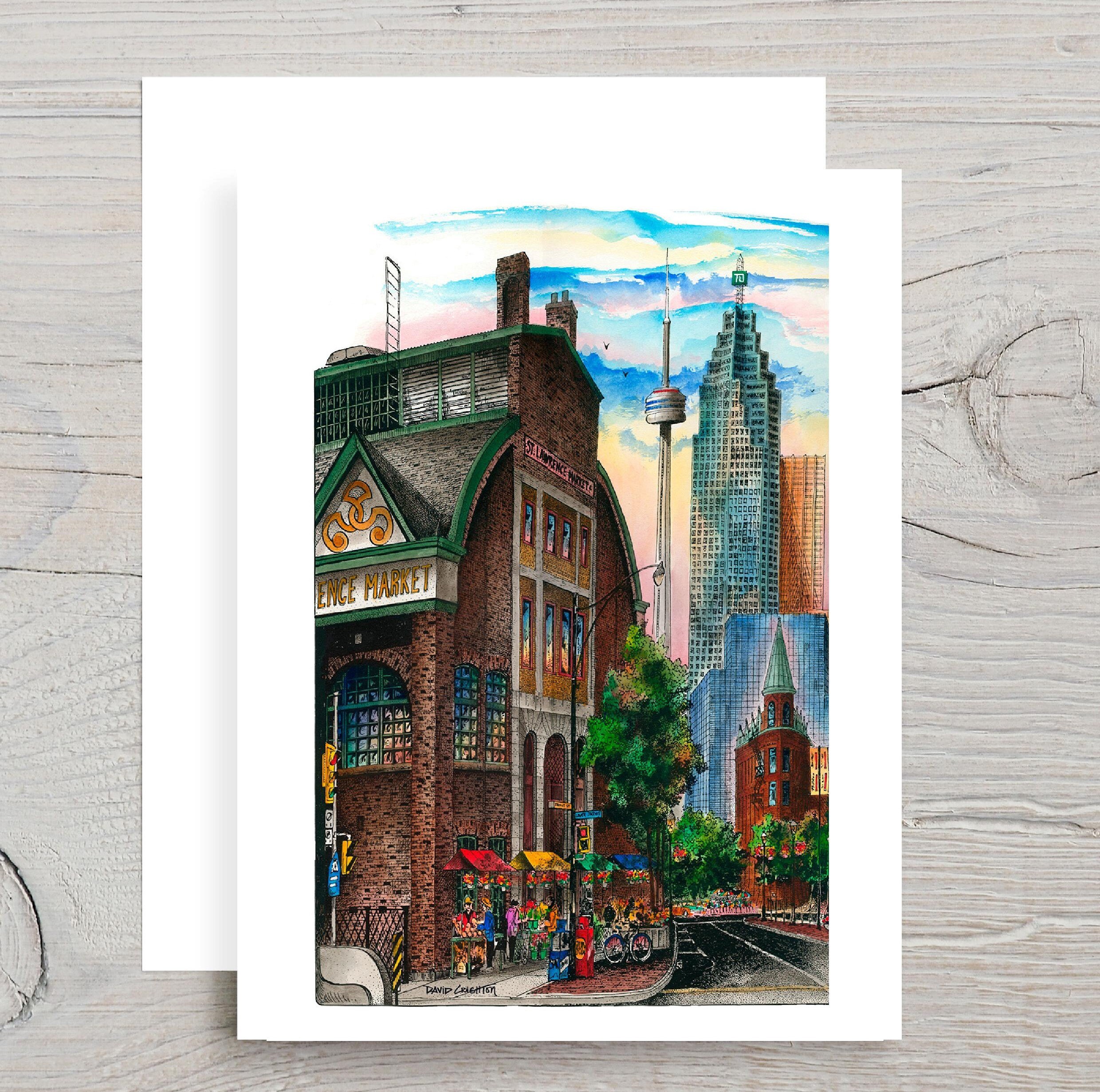 Christmas at the St. Lawrence Market Card, Toronto Christmas Card ...