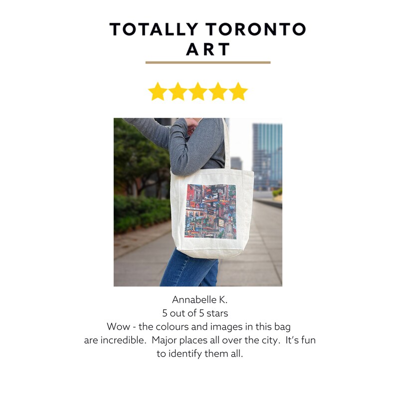 My Toronto Tote Bag, Toronto Art Print Tote Bag, Toronto Art Collage ...