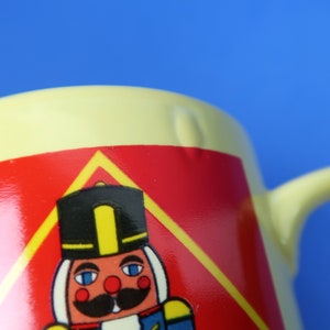 NUTCRACKER Mug - Vintage Ceramic Coffee Tea Cup - Colorful Christmas ...