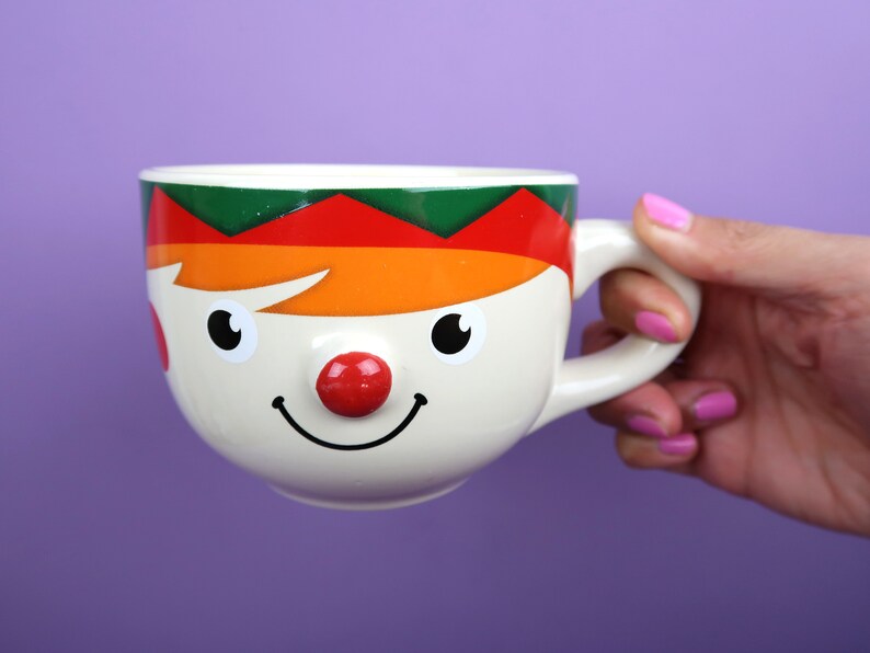 ELF Mug Vintage Christmas Holiday Cup Coffee Tea Design - Etsy