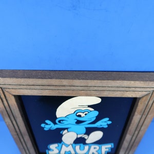 SMURF Wall Art - Vintage Framed Smurfs Design Illustration Cartoon ...