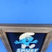SMURF Wall Art Vintage Framed Smurfs Design Illustration Cartoon Wood ...