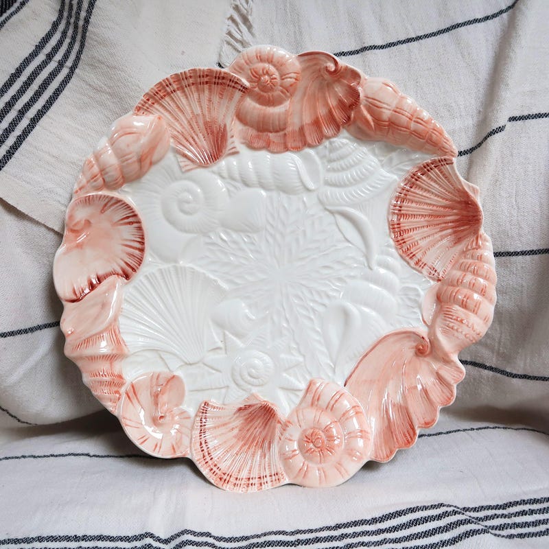 Ceramic Shell Plate - Etsy