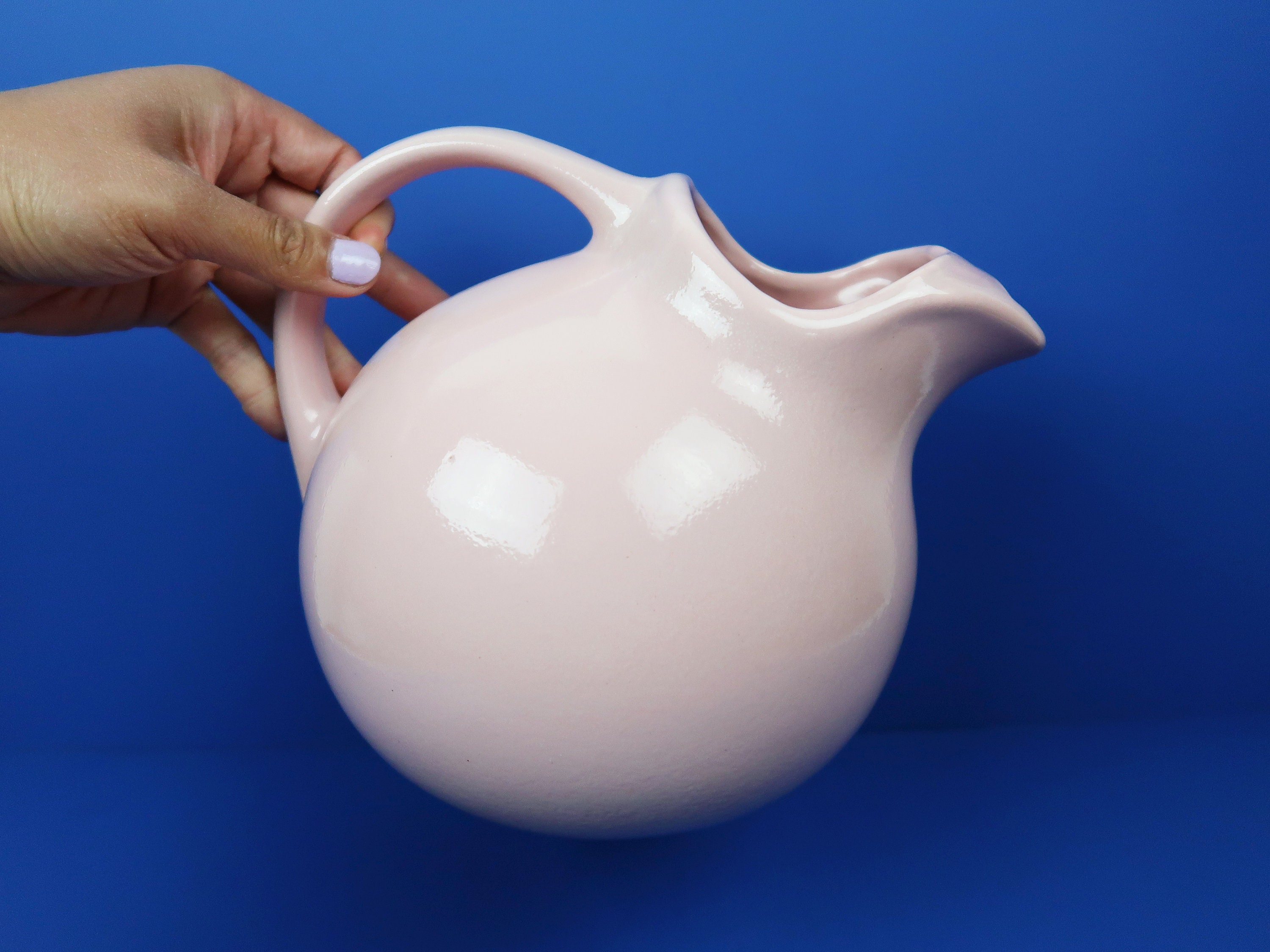 PINK PITCHER Vintage Pfaltzgraff Ceramic Blush Pastel Rose - Etsy