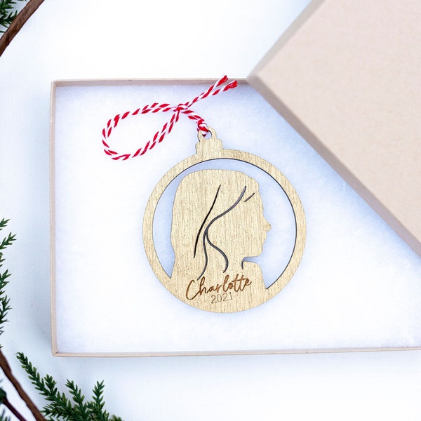 Silhouette Ornament - Etsy