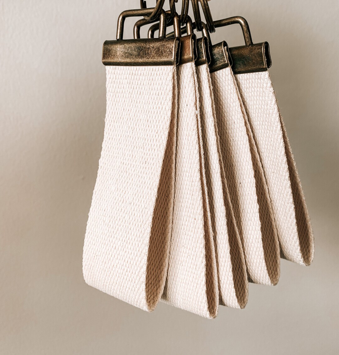 Blank Keychain Supplies - Cotton Canvas Wristlet Keychain - Key Fob ...