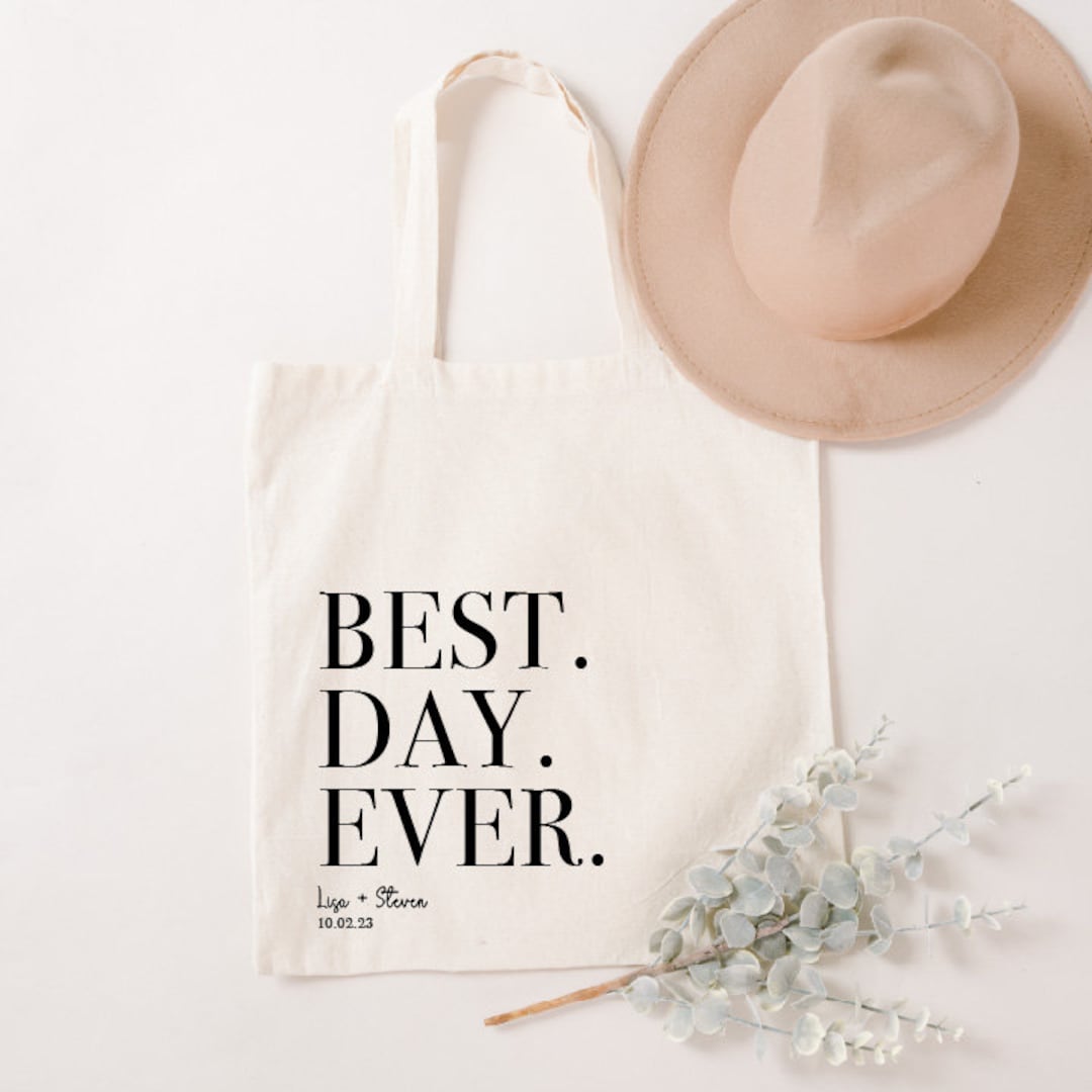 Personalized Wedding Welcome Favor Bags for Guests - Cotton Wedding ...