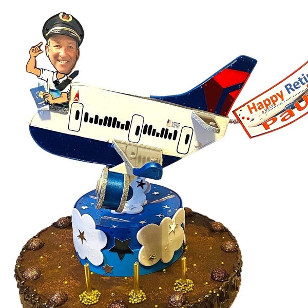 Airplane Cake Topper - Etsy