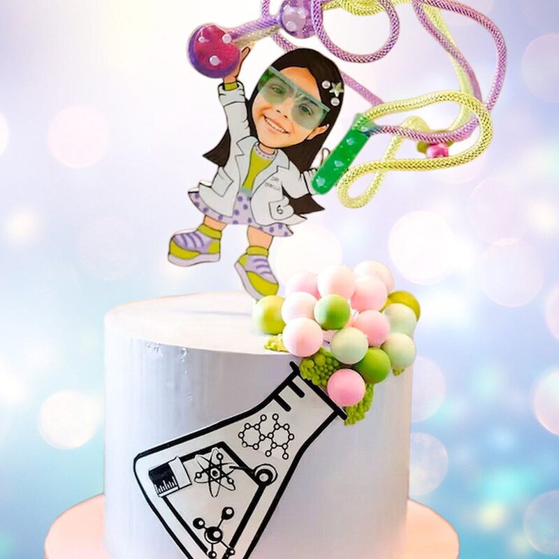 Science Cake Topper - Etsy