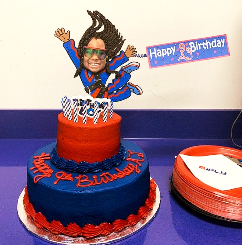 Indoor Skydiving Cake Topper Parachuting Birthday Party Cake - Etsy