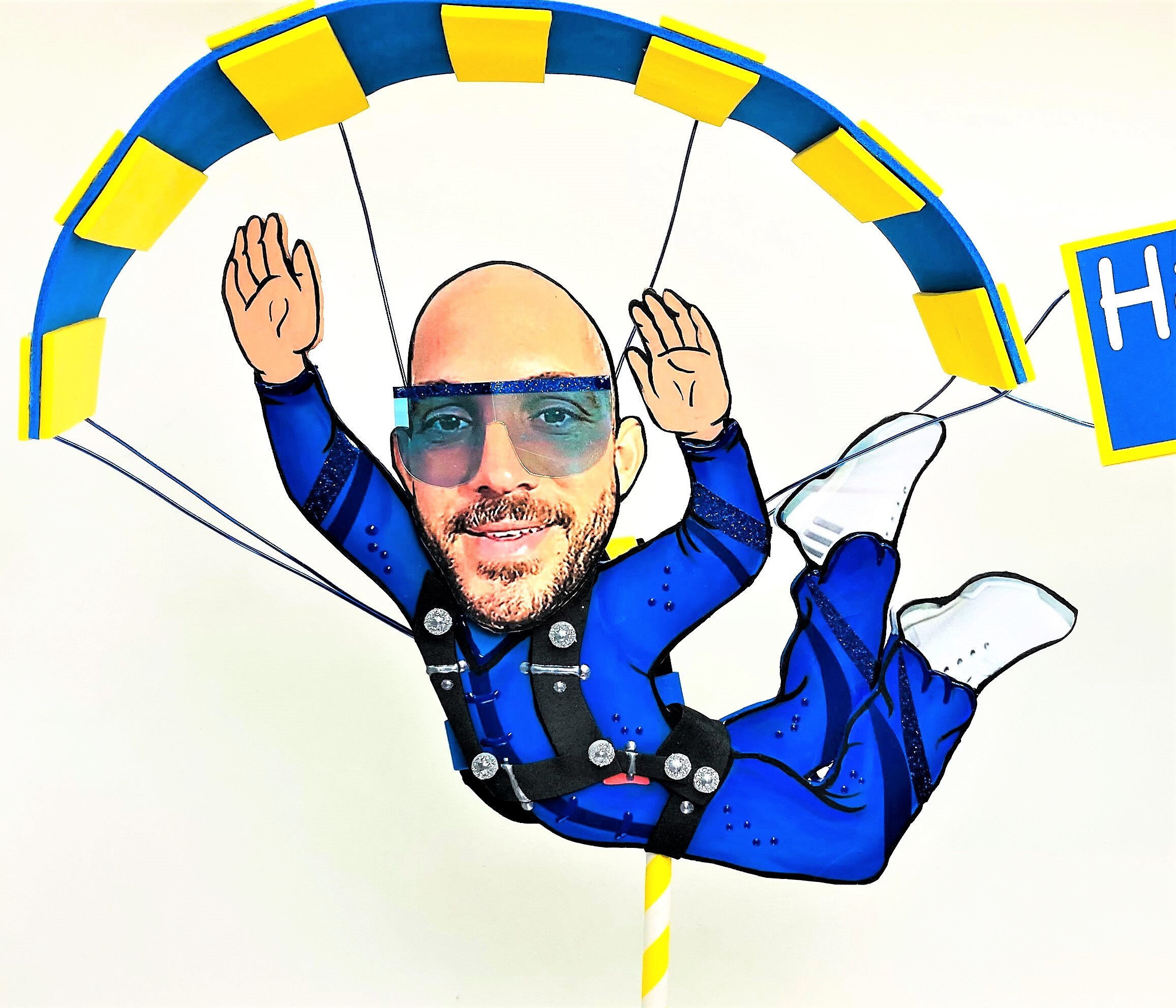 Indoor Skydiving Cake Topper Parachuting Birthday Party Cake - Etsy Sweden