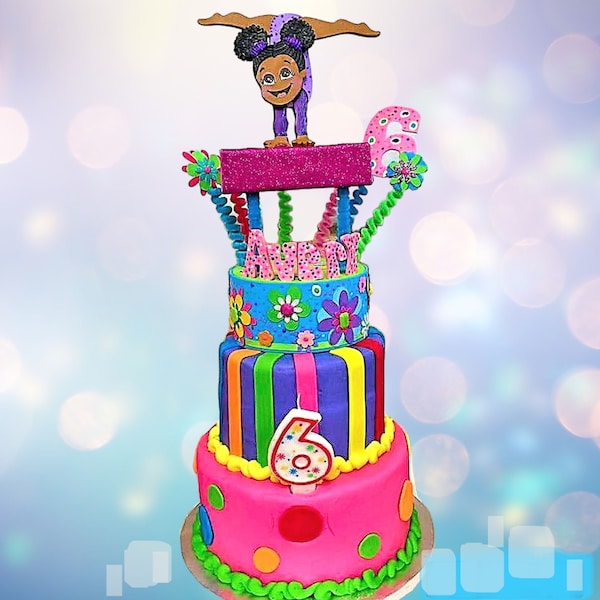 Gymnastic Cake - Etsy