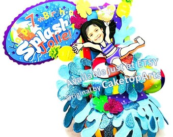 Water Slide Cake Topper | Etsy