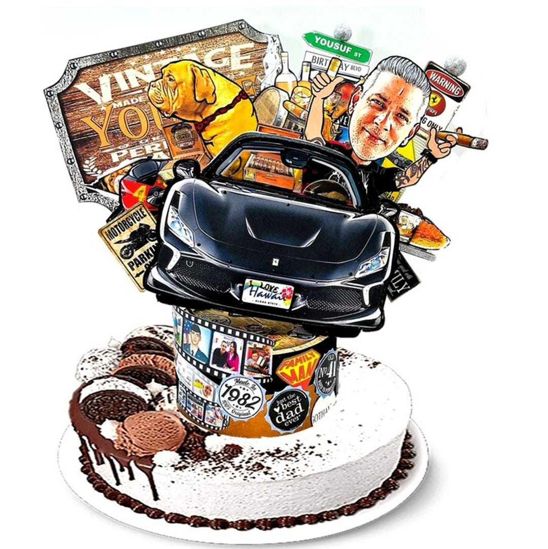 Funny 40th Birthday Cake Topper for Men: Personalized Party Decor - Etsy
