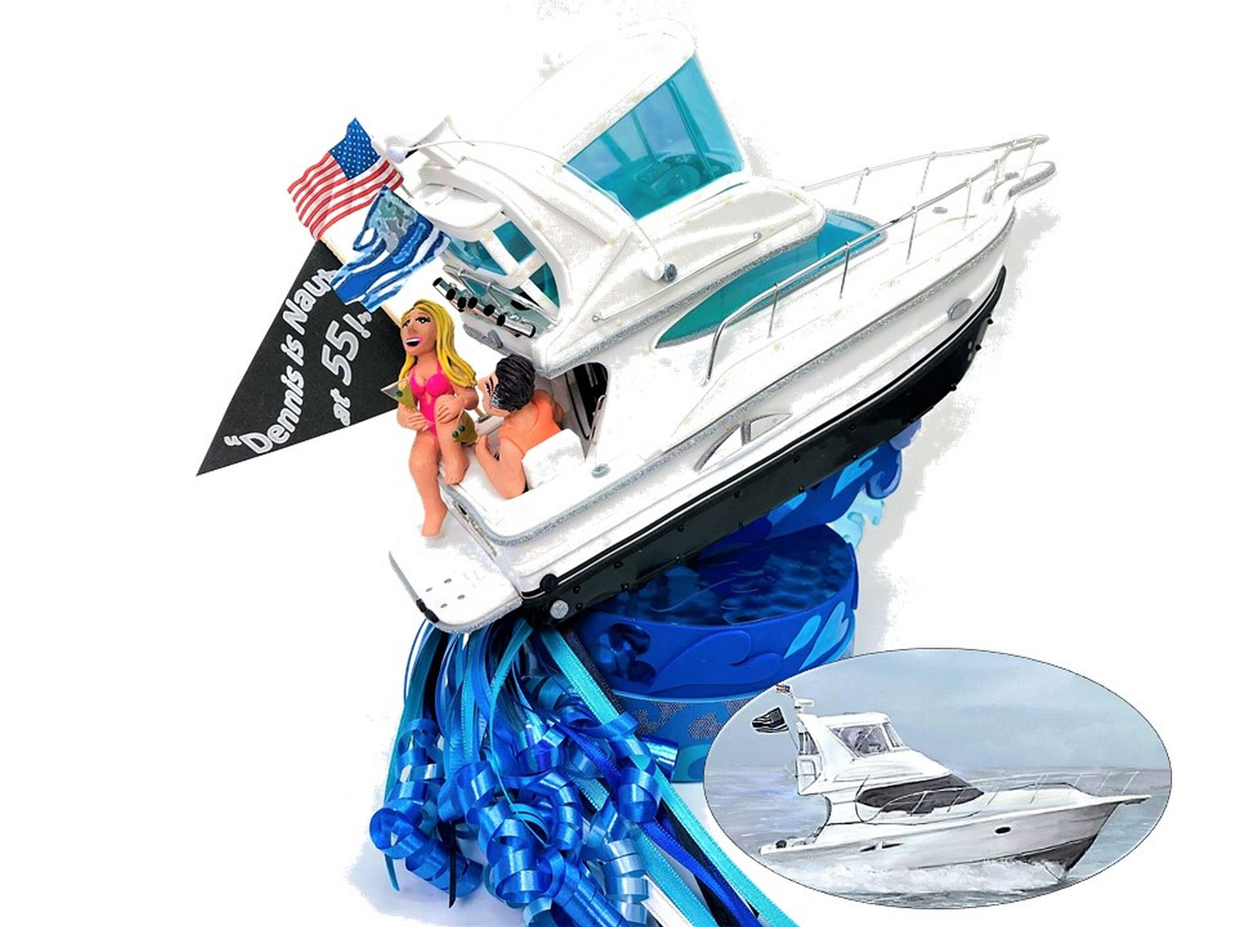 Sailor Cake Topper Customized Nautical Boat Personalized - Etsy