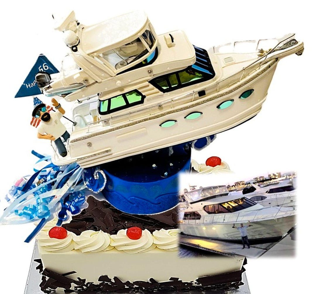 Sailboat Birthday Cake Topper, Sailing Custom Cake Topper, Nautical ...