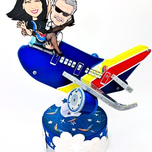 Personalized Pilot Cake Topper: Vintage Airplane Birthday Decoration - Etsy