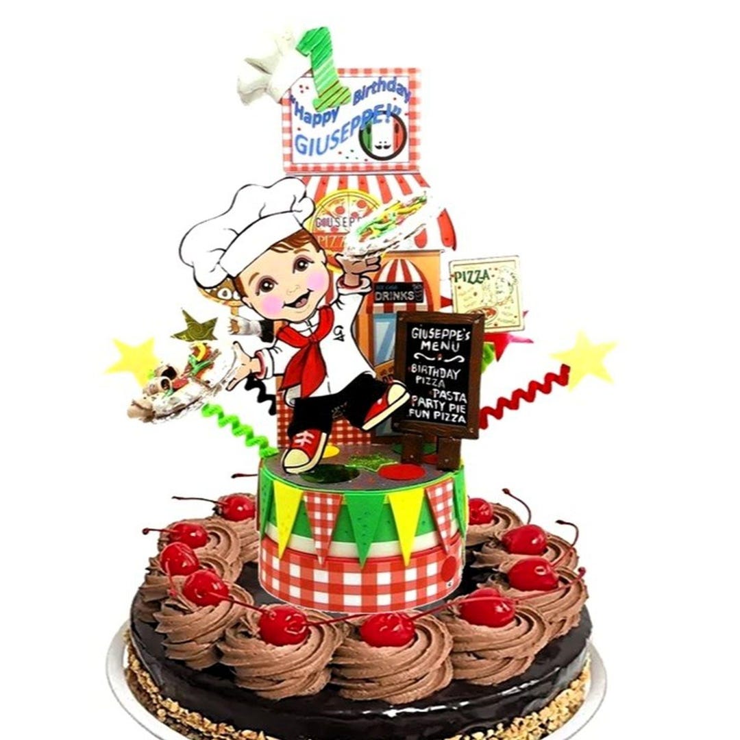 Custom Chef Cake Topper: Personalized Foodie Birthday Centerpiece - Etsy
