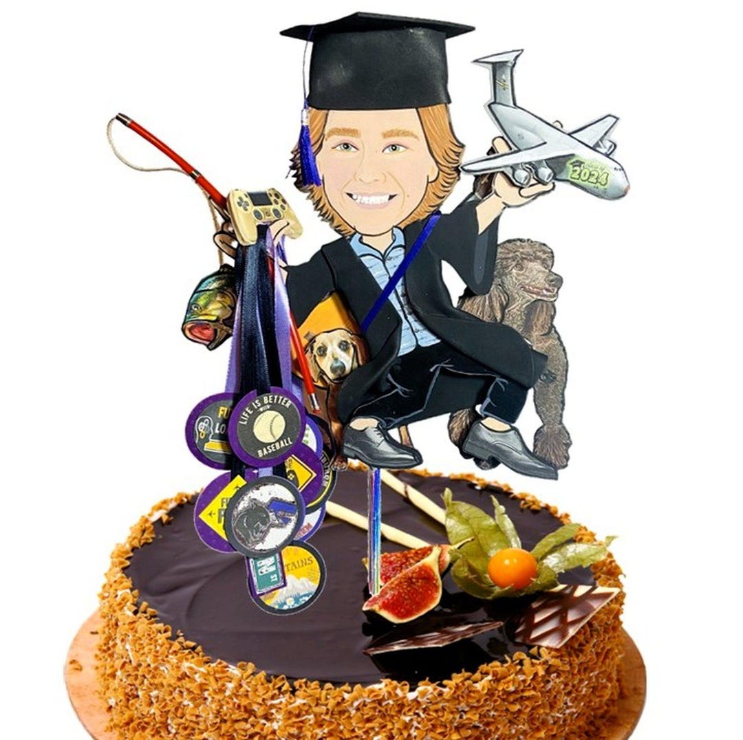 2025 Graduation Party Cake Topper, Personalized Graduation Cake Topper ...
