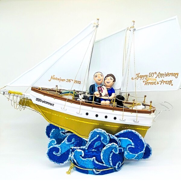Nautical Wedding Cake Topper - Etsy