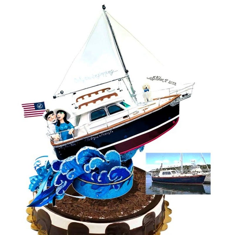 Nautical Bridal Shower Anchor Centerpieces - Etsy