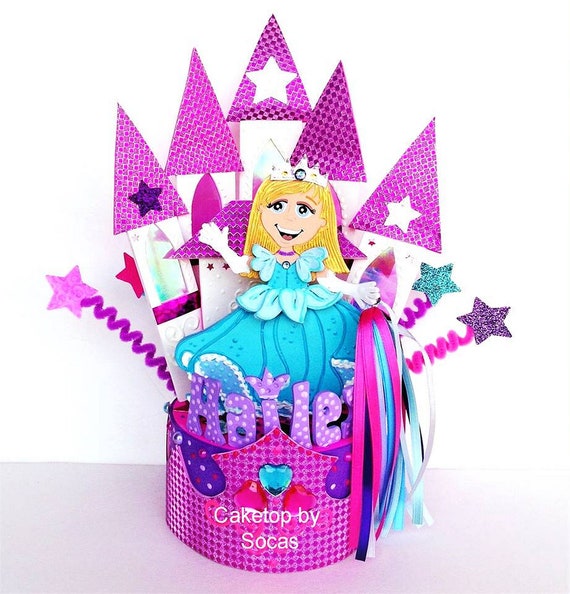 Custom Princess Birthday Cake Topper Castle Party Cake - Etsy