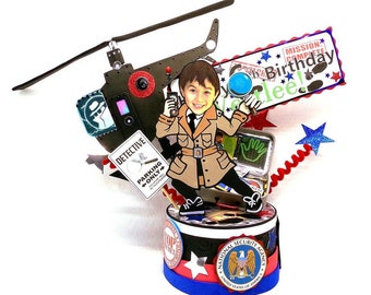 Spy Cake Topper - Etsy