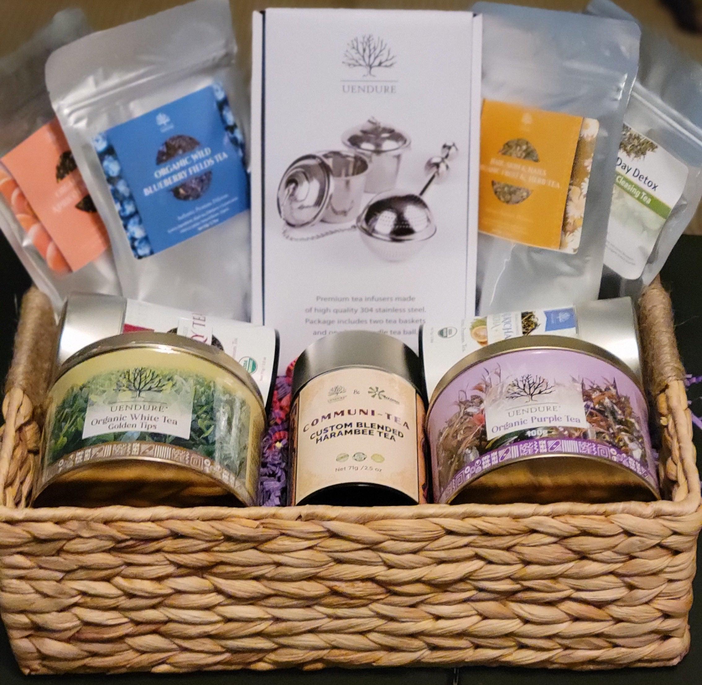 Gift Basket for Tea Lovers - Assorted Teas and Accessory - Etsy