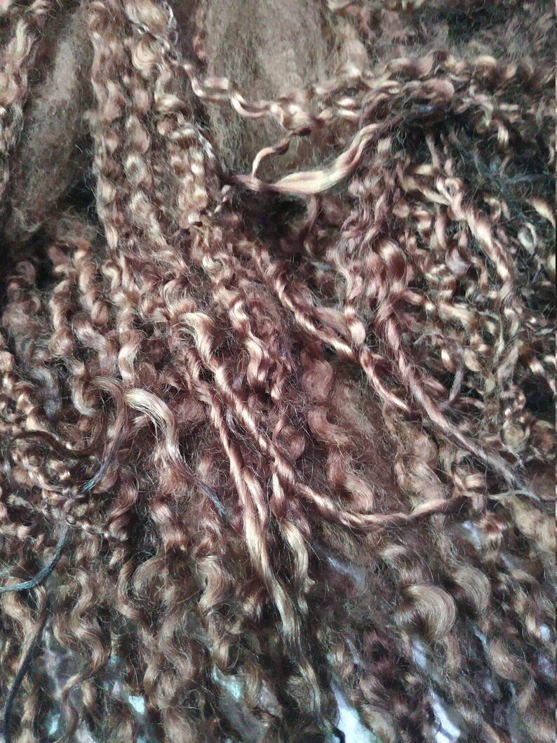 Felted Fur Collar fringe Raw wool locks Сape Shawl Warmer | Etsy