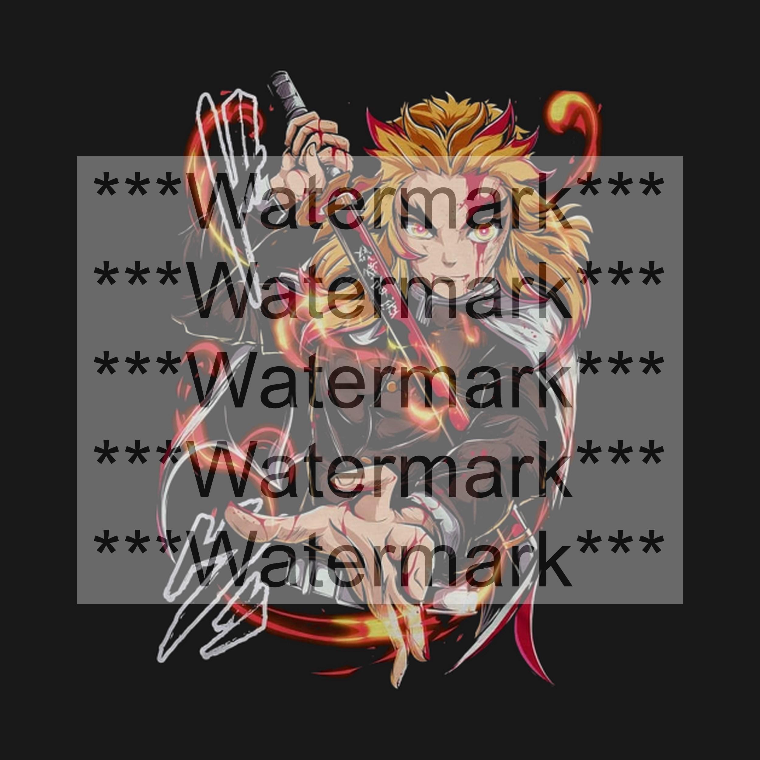 Kyojūrō Rengoku Demon Slayer PNG | Fire Hashira Anime Digital Download ...