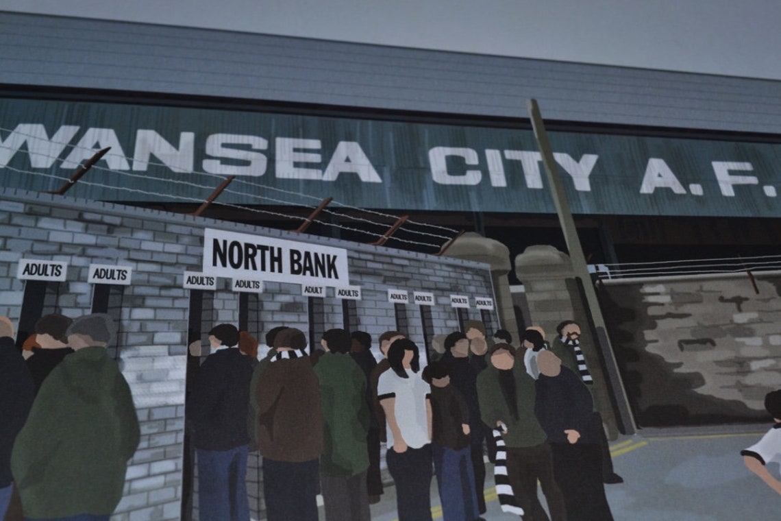 The Vetch Field - Swansea City Print - Etsy UK