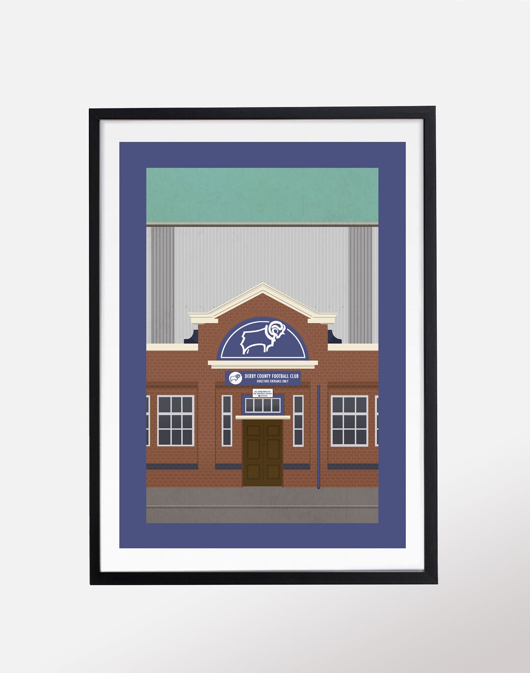 The Baseball Ground; Home of Derby County FC 1895-1997 Print - Etsy