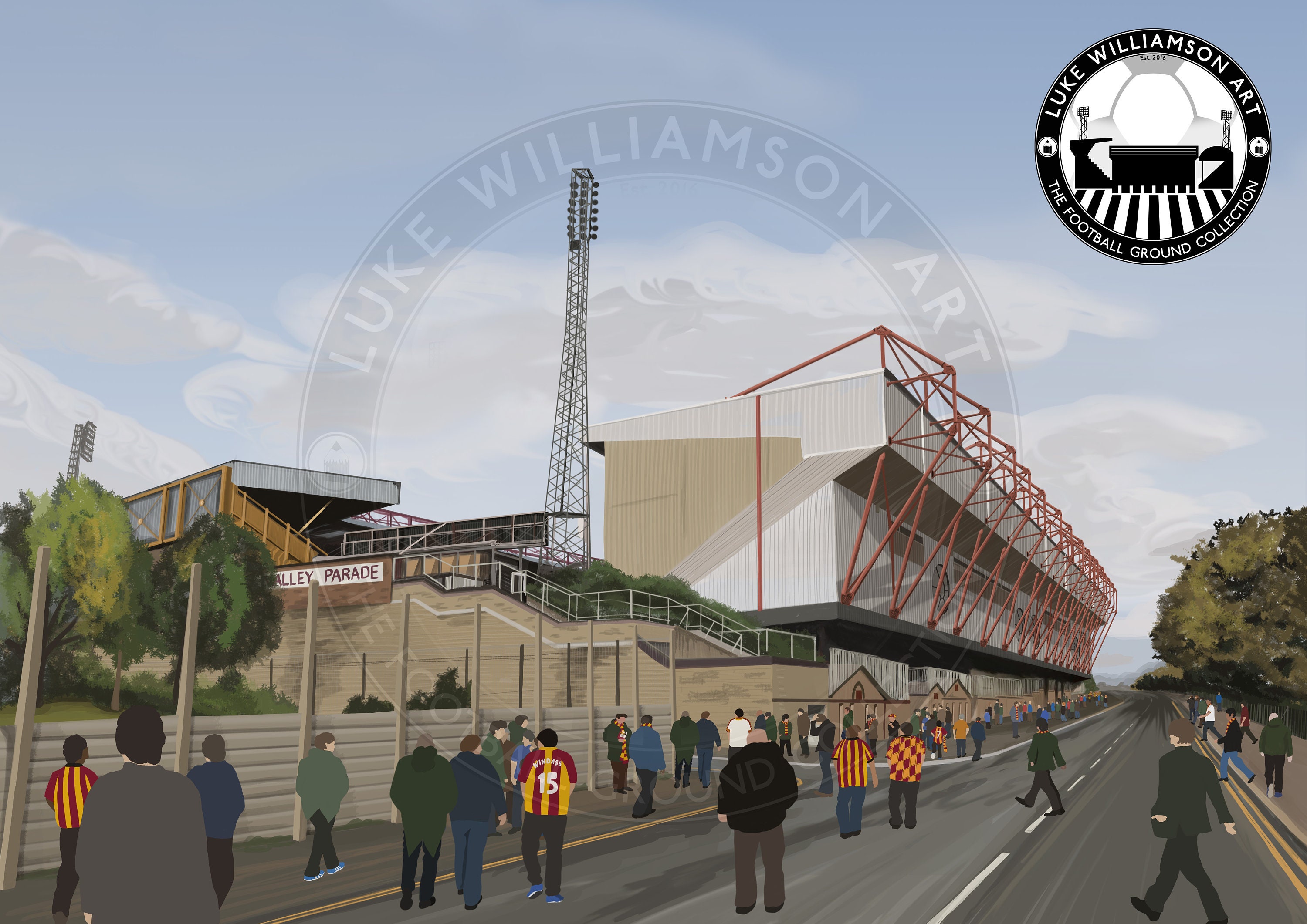Valley Parade Bradford City Print - Etsy