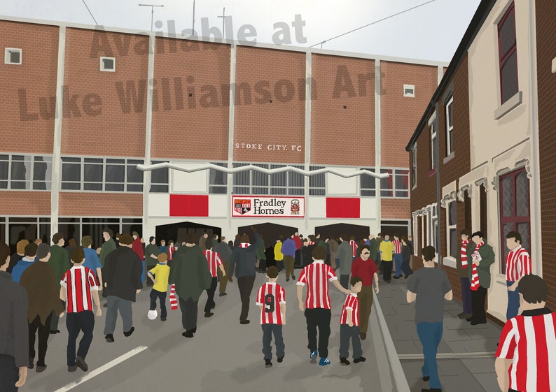 The Victoria Ground - Stoke City Print - Etsy UK