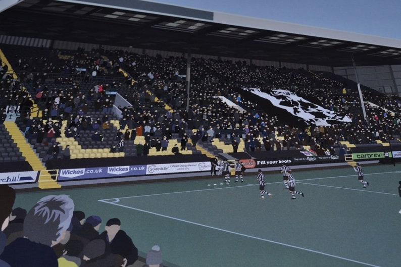 The Kop, Meadow Lane - Notts County Print - Etsy