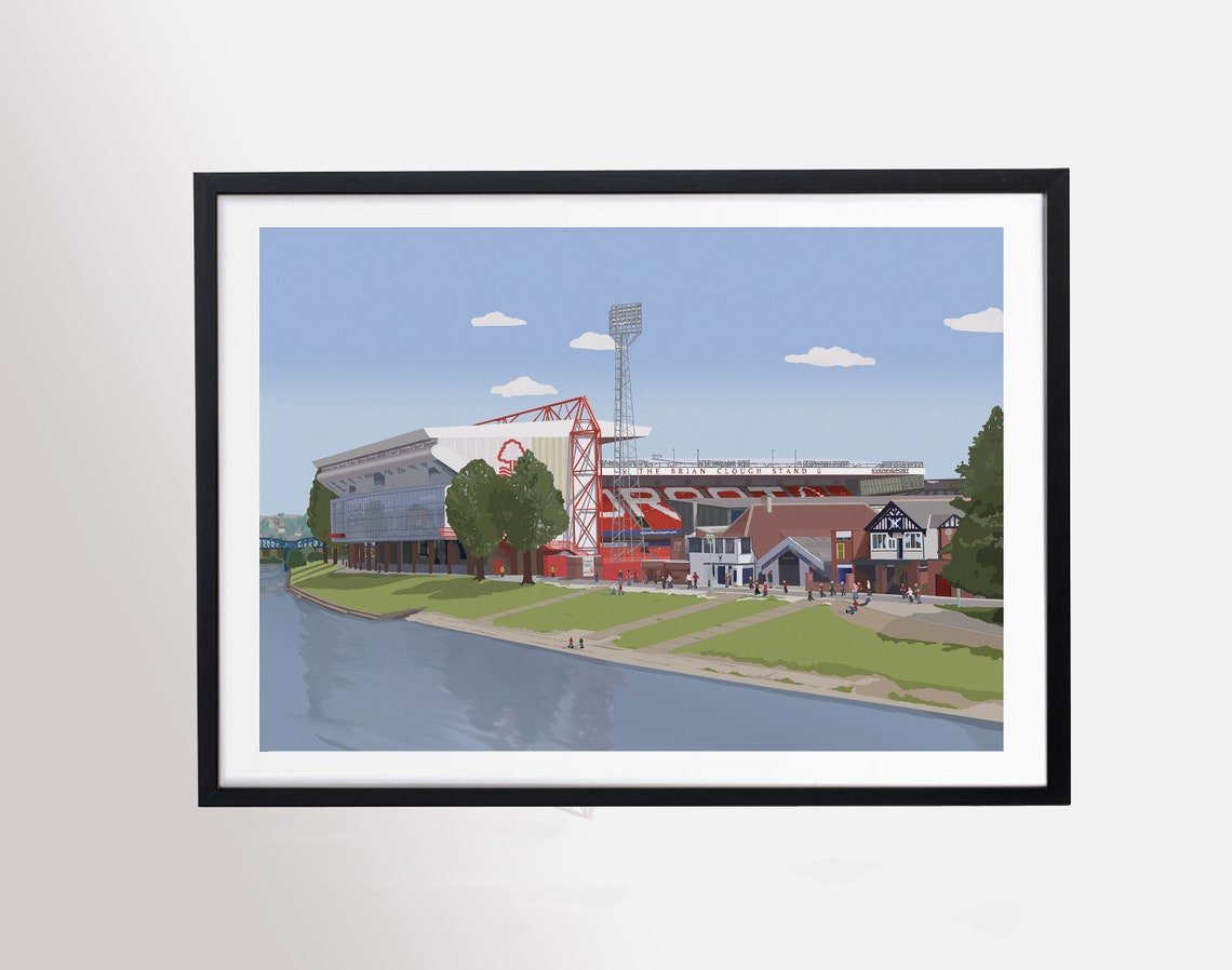 The City Ground Nottingham Forest Print - Etsy